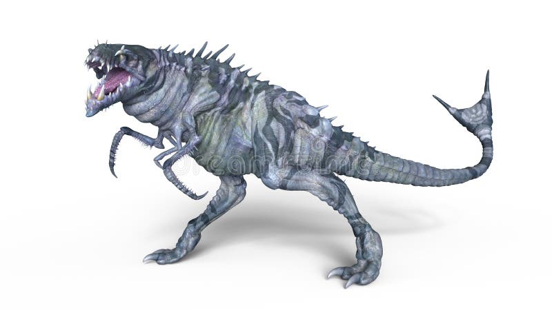 3D CG Rendering of Dinosaurs Stock Illustration - Illustration of ...