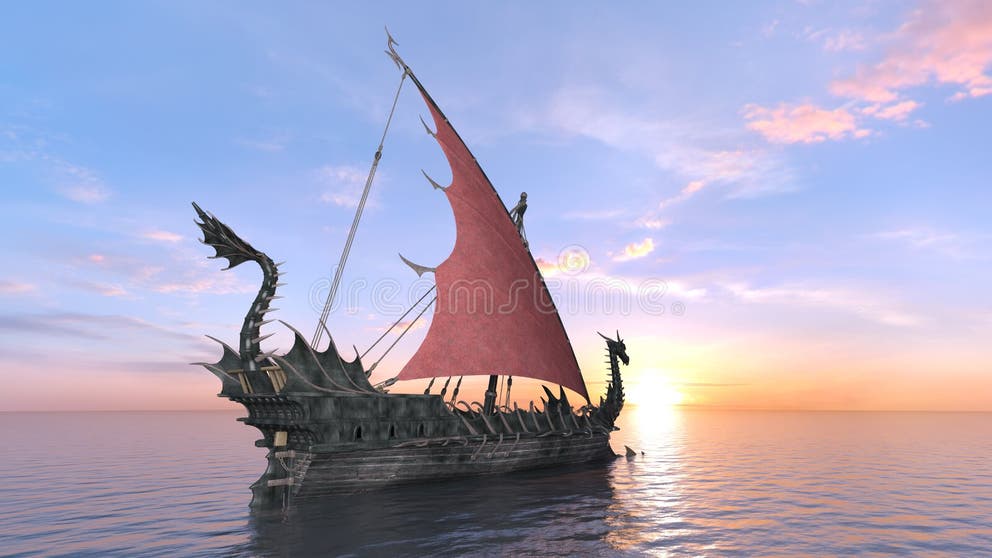 Dragon Sailing Stock Illustrations – 827 Dragon Sailing Stock ...