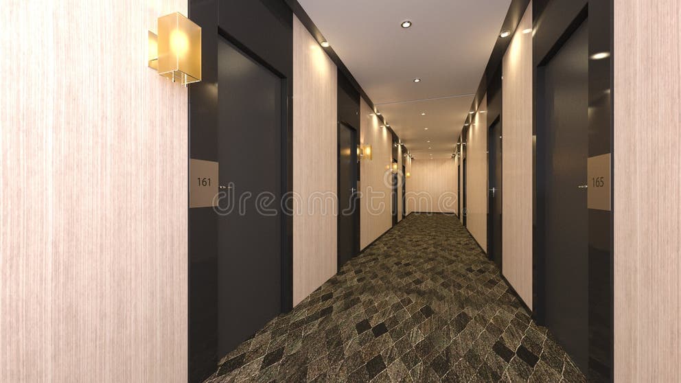 3D CG Rendering of Entrance Stock Illustration - Illustration of ...