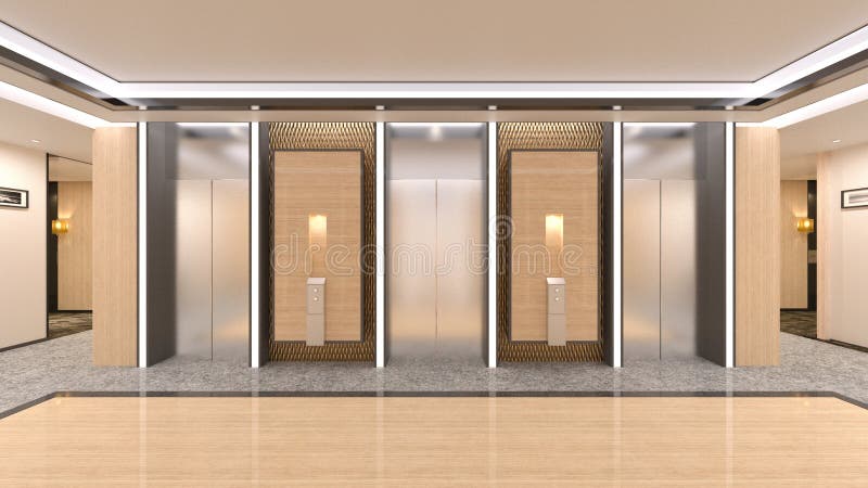 3D CG Rendering of Entrance Stock Illustration - Illustration of ...