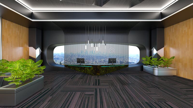 3D CG Rendering of Entrance Stock Illustration - Illustration of ...