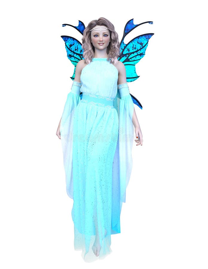 3D CG Rendering of Fairy Girl Stock Illustration - Illustration of game ...