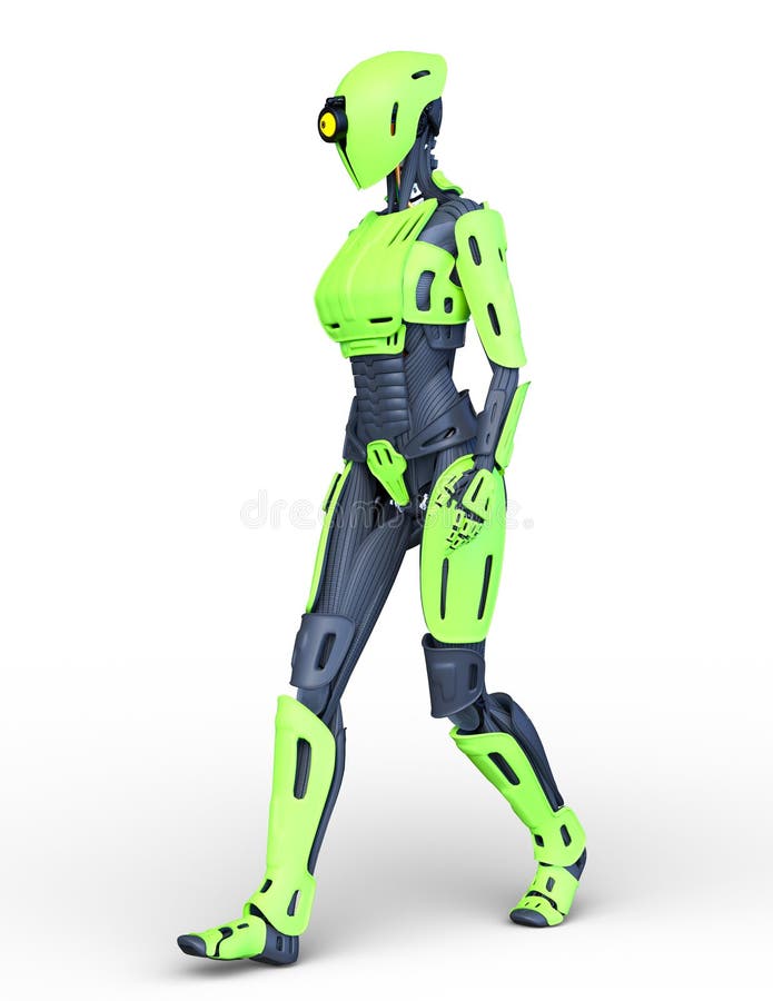 Rendering Female Robot Stock Illustrations – 4,615 Rendering Female ...