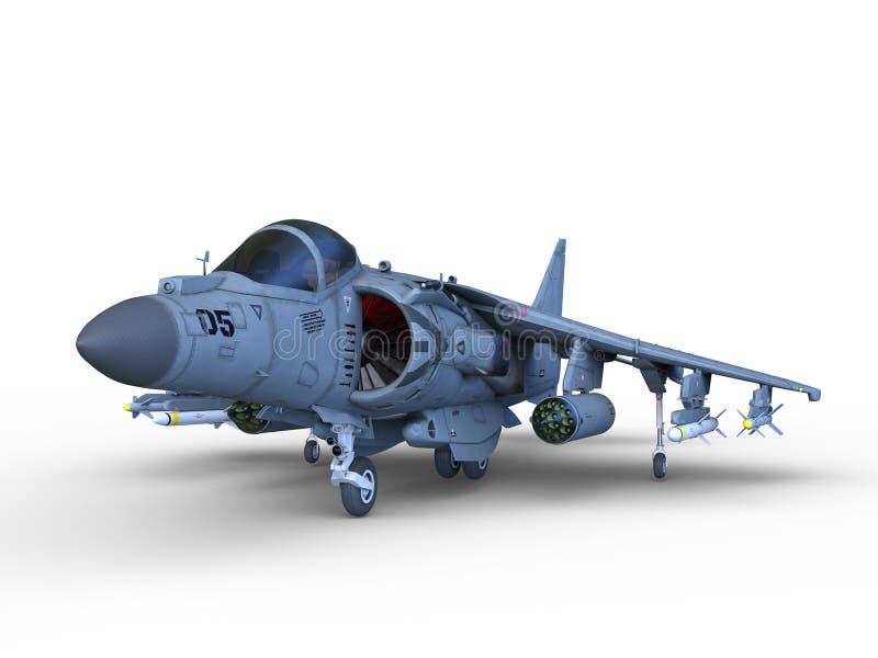 3D CG Rendering of Fighter Aircraft Stock Illustration - Illustration ...