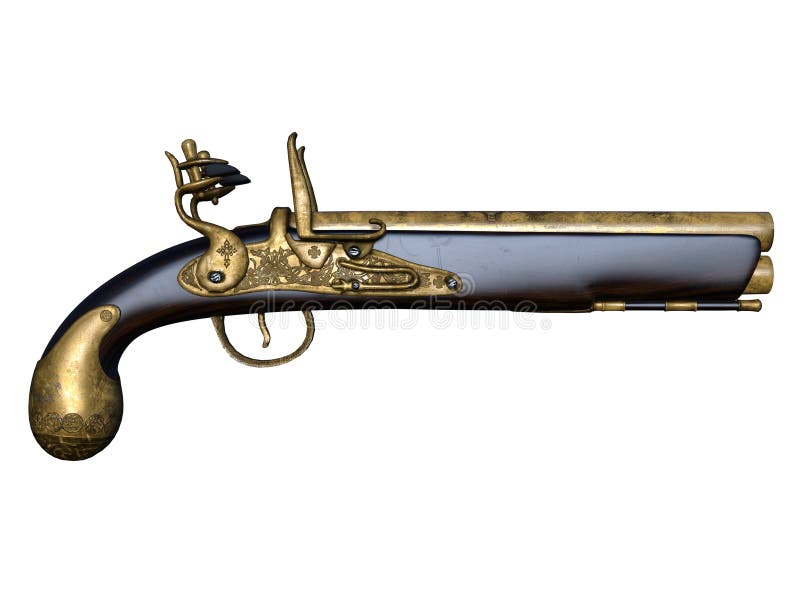 Flint lock rifle stock stock photo. Image of muzzle, loader - 14423248