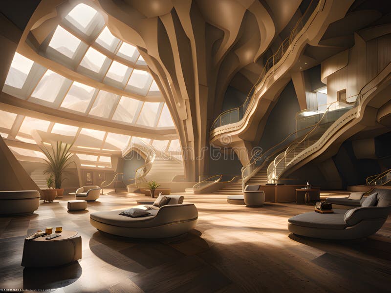 3d Cg Rendering of the Hall, Ai Generated Stock Illustration ...