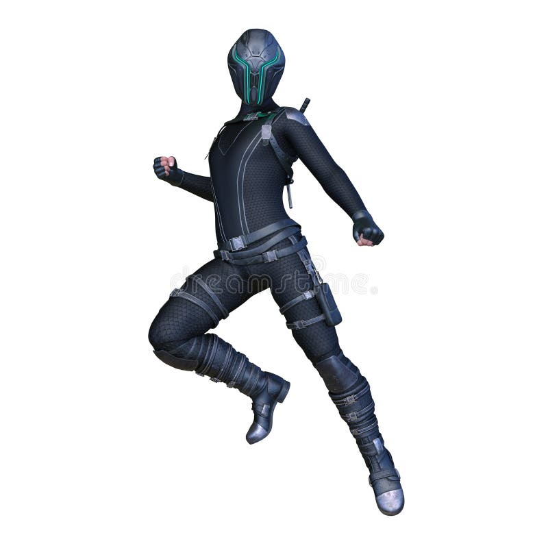 3D CG rendering of hero stock illustration. Illustration of male ...