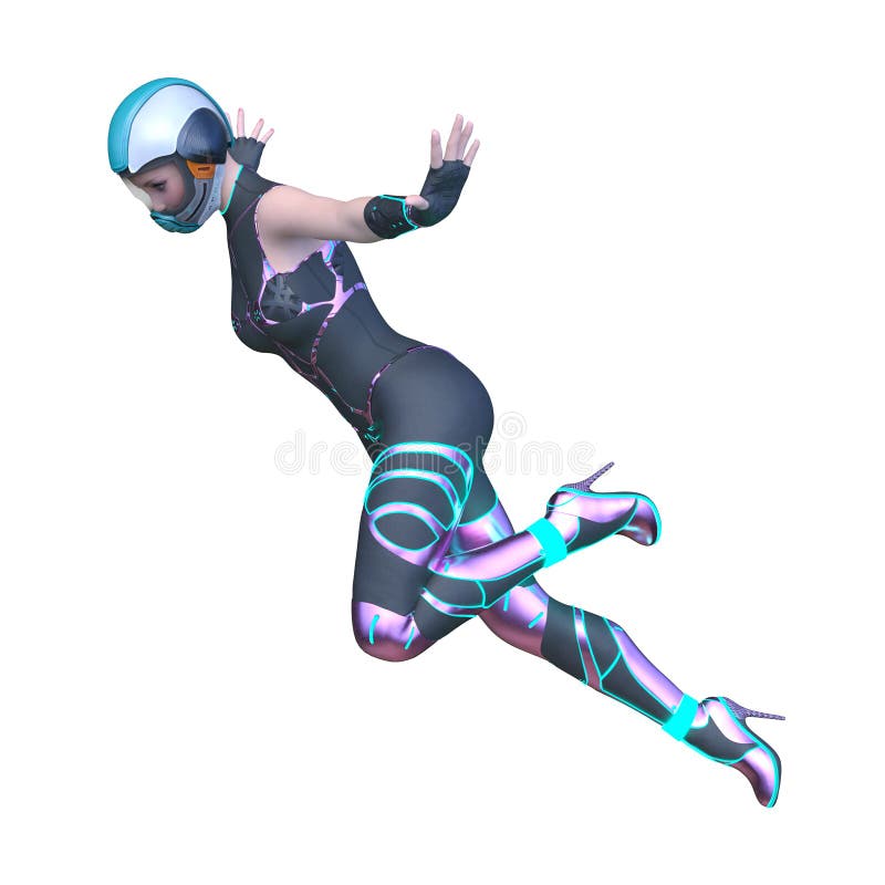 3D CG rendering of heroine stock illustration. Illustration of hero ... 3D CG rendering of heroine stock illustration. Illustration of hero ...