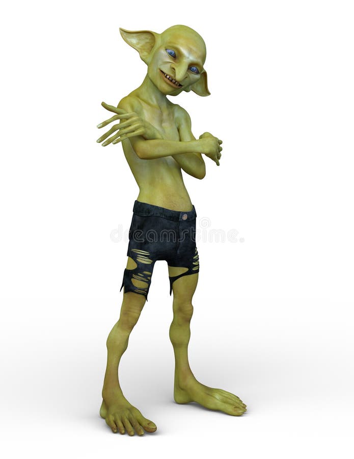 3D CG rendering of hobbit stock illustration. Illustration of alien ...
