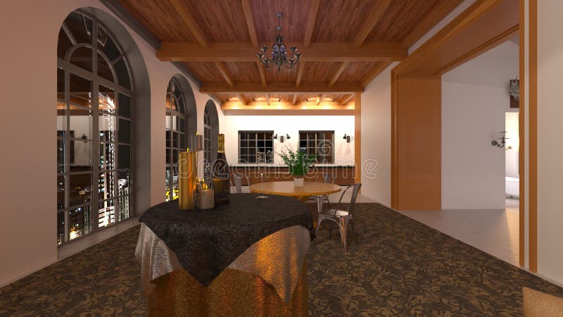 3D CG rendering of house stock photo. Image of room - 168678392
