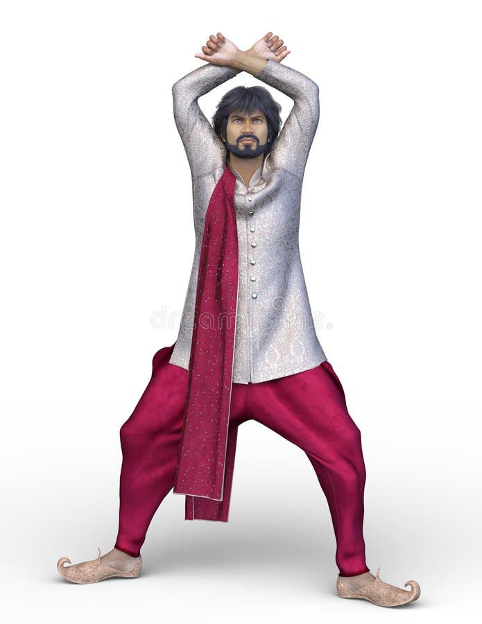 3D CG Rendering of Indian Man Stock Illustration - Illustration of ...
