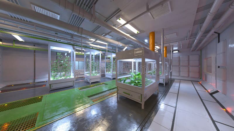 3D CG Rendering of Laboratory Stock Illustration - Illustration of ...