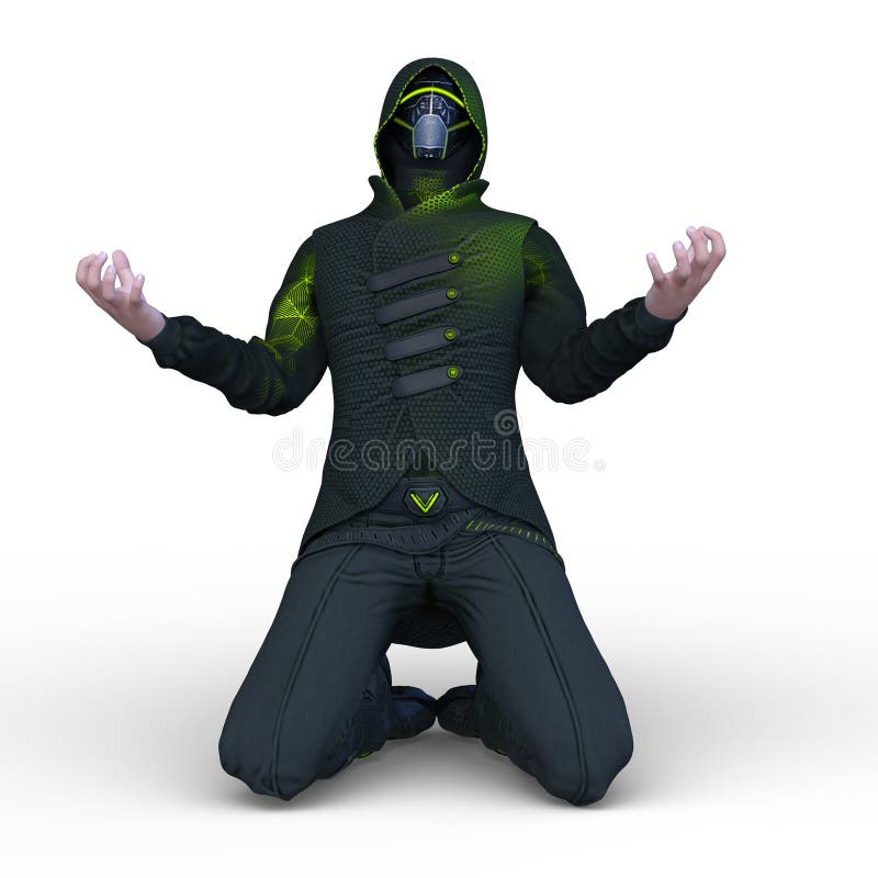 Masked Man Render