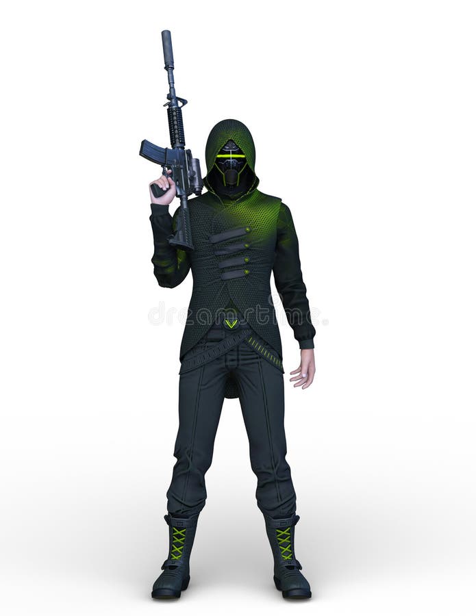 Masked Man Render