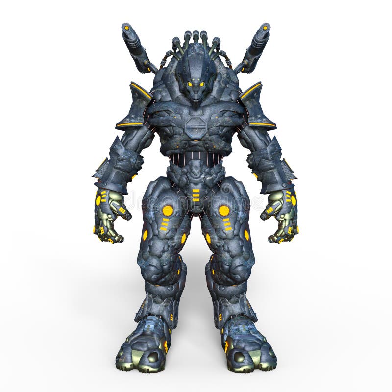 Mechanical monster stock illustration. Illustration of monster - 108010847