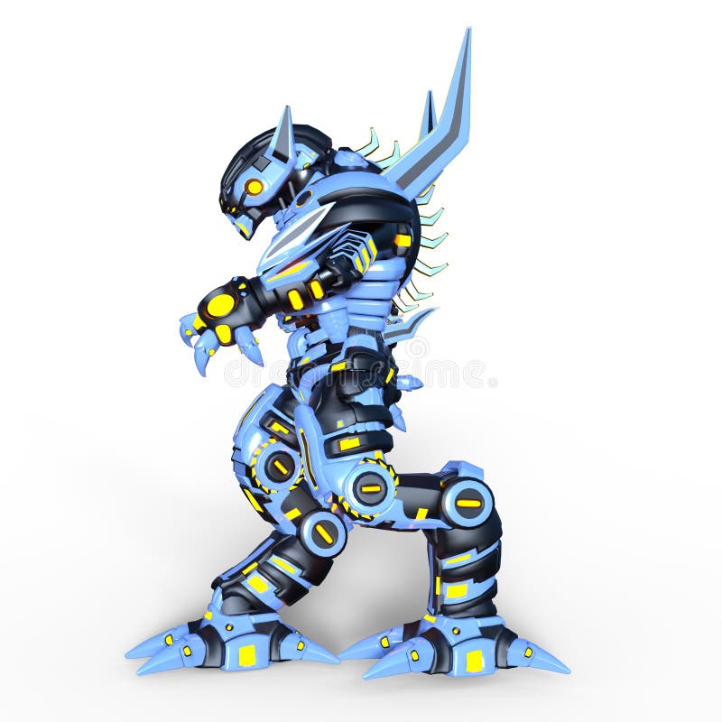 Mechanical monster stock illustration. Illustration of model - 109226773