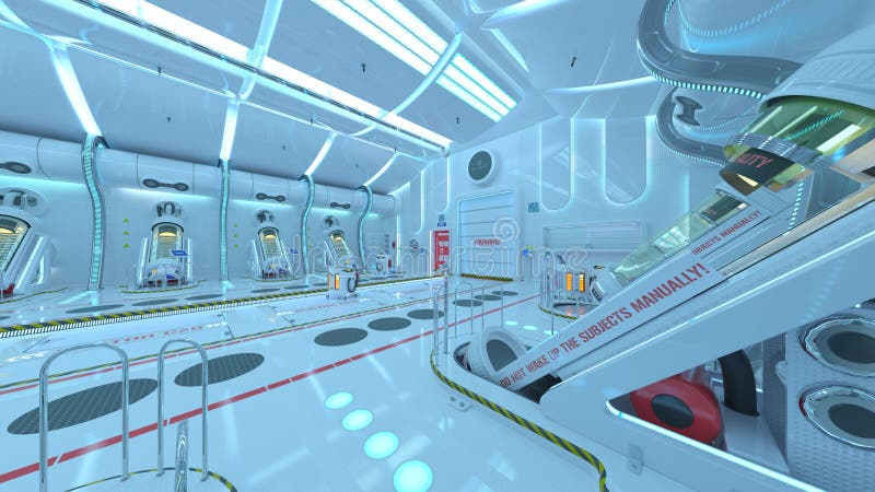 3D CG Rendering of Medical Space Stock Illustration - Illustration of ...