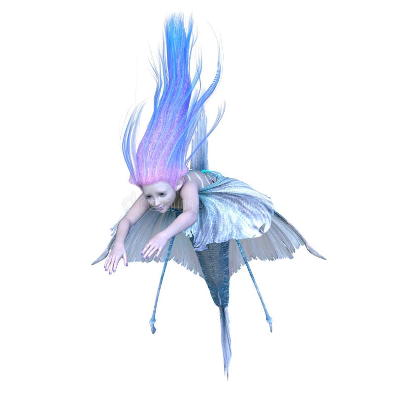 3D CG rendering of Mermaid stock illustration. Illustration of style ...