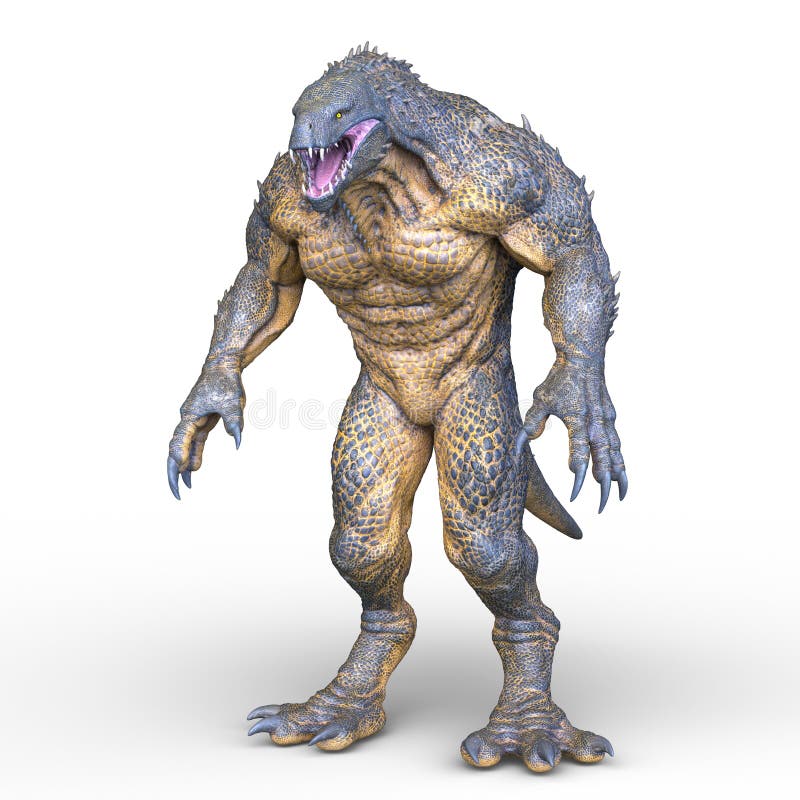 3D CG rendering of monster stock illustration. Illustration of game ...