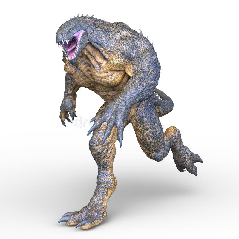 3D CG rendering of monster stock illustration. Illustration of fantasy ...