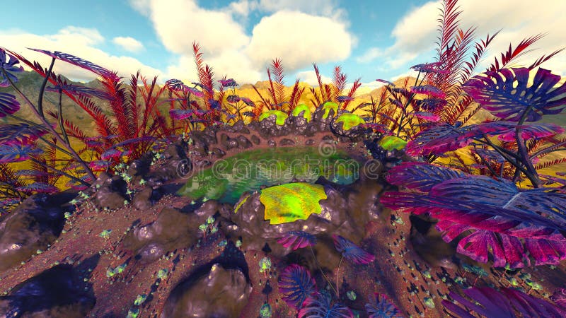 3D CG Rendering of Poisonous Grass Stock Illustration - Illustration of ...