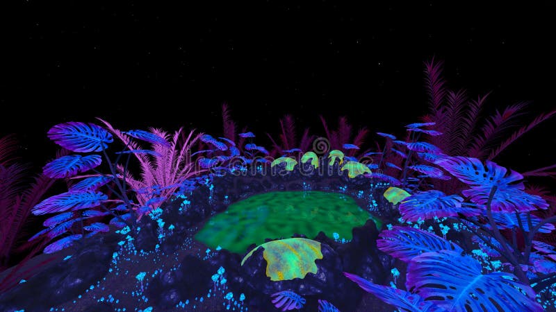 3D CG Rendering of Poisonous Grass Stock Illustration - Illustration of ...