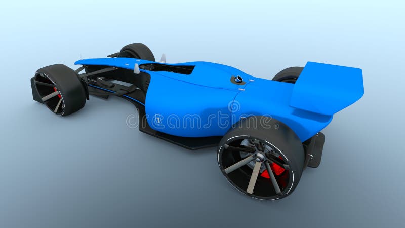 3D rendering racing car stock illustration. Illustration of white ...