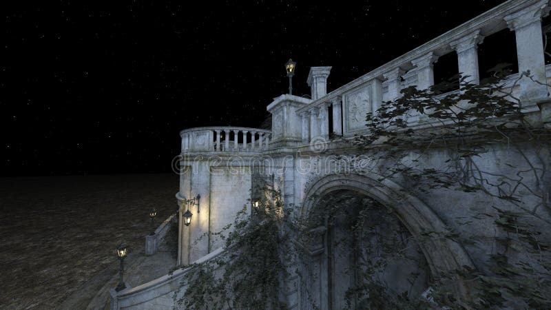 3D CG Rendering of Residence Stock Illustration - Illustration of ...