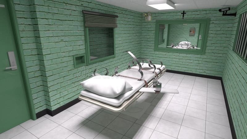 3D CG Rendering of Restraint Room Stock Illustration - Illustration of ...