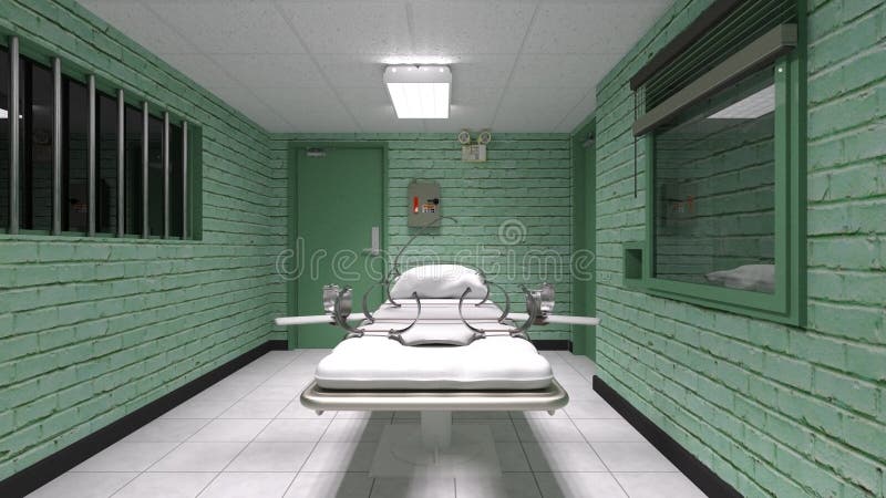 3D CG Rendering of Restraint Room Stock Illustration - Illustration of ...