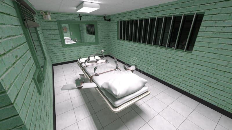 3D CG Rendering of Restraint Room Stock Illustration - Illustration of ...