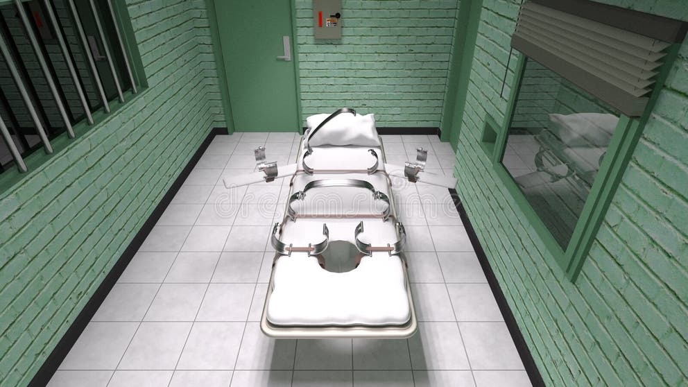 3D CG Rendering of Restraint Room Stock Illustration - Illustration of ...