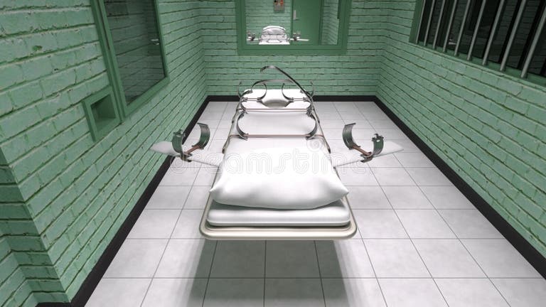 3D CG Rendering of Restraint Room Stock Illustration - Illustration of ...