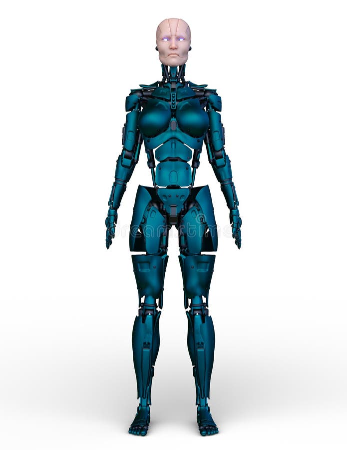 3D CG rendering of robot stock illustration. Illustration of technology ...