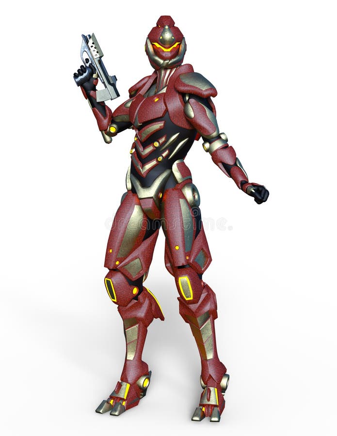 Steampunk combat robots stock illustration. Illustration of technology ...