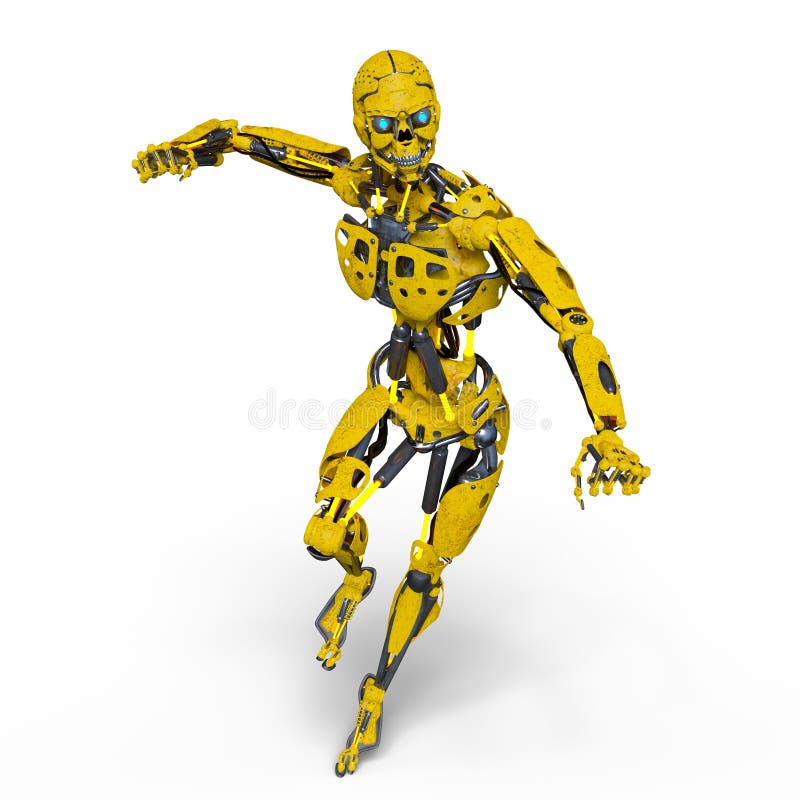 Live Screen Robot, Off Switch Button Stock Illustration - Illustration ...