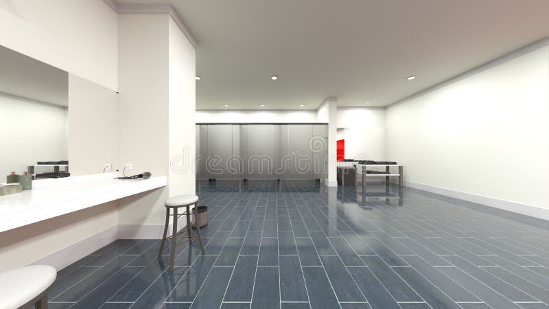 3D CG rendering of room stock illustration. Illustration of interior ...