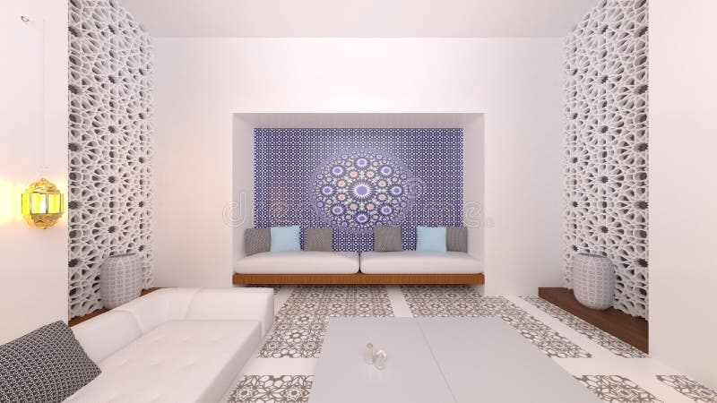 3D CG rendering of room stock illustration. Illustration of housing ...