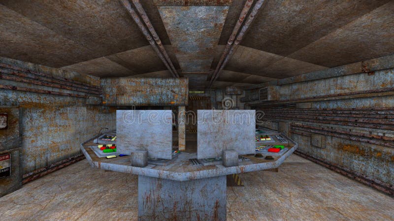 3D CG rendering of ruins stock illustration. Illustration of dungeon ...