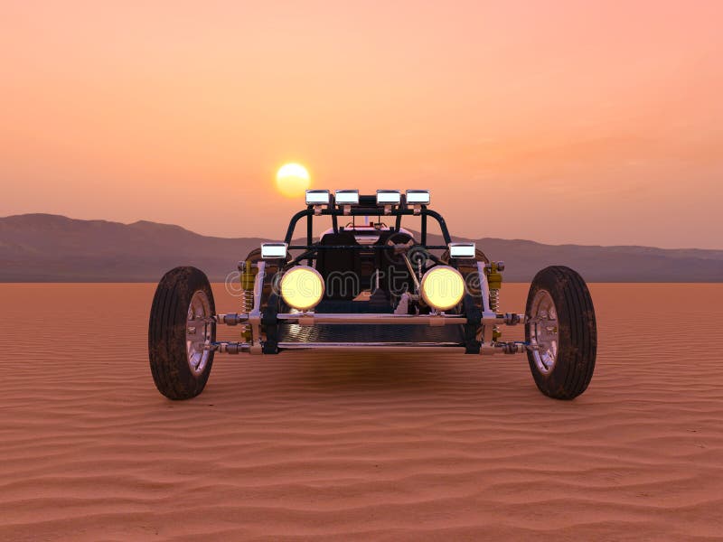 3D CG Rendering of Sand Rail Stock Photo - Image of base, mysterious ...