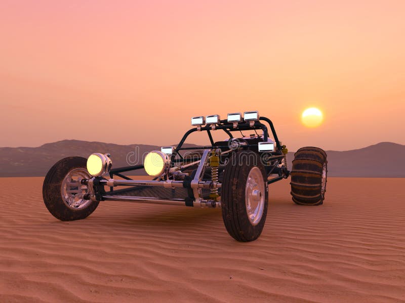 3D CG Rendering of Sand Rail Stock Photo - Image of rendering ...