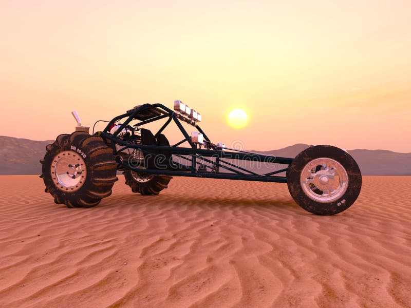 3D CG Rendering of Sand Rail Stock Illustration - Illustration of ...