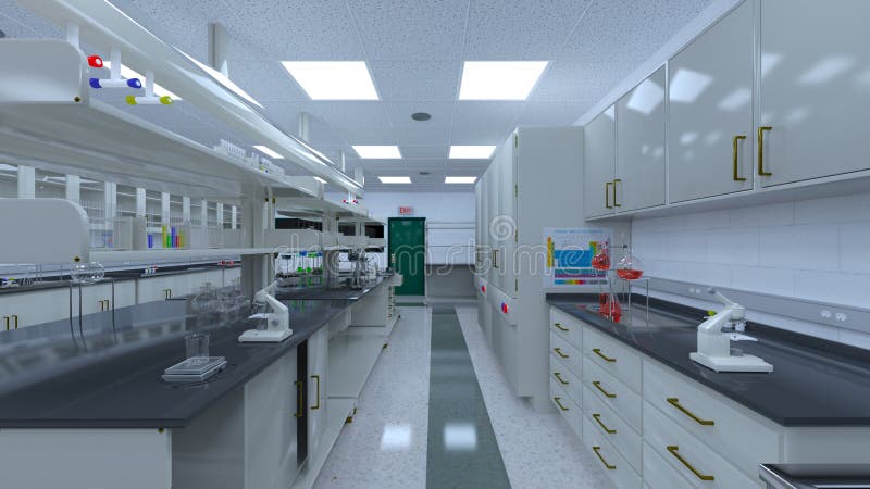 3d Rendering, Science Fiction Background of Glowing Particles with ...