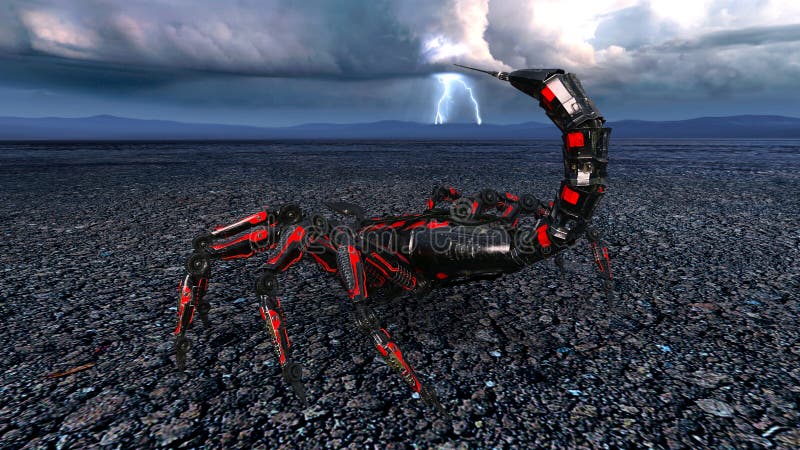 Scorpion robot stock image. Image of robot, scorpion - 99259133