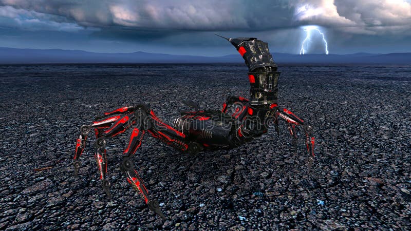 Scorpion robot stock image. Image of scorpion, android - 99259155