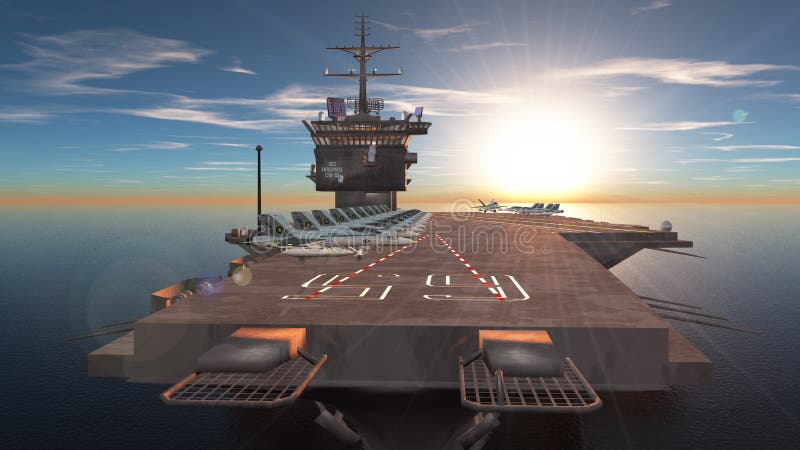 3D CG rendering of ship stock illustration. Illustration of surface ...