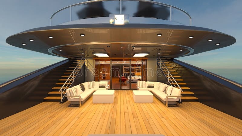 3D CG rendering of ship stock illustration. Illustration of rendering ...