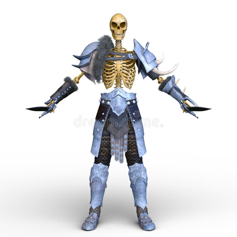 Skeleton knight stock illustration. Illustration of skeleton - 102443988