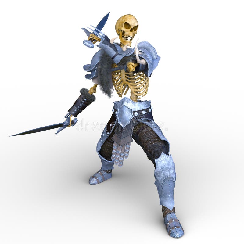 Skeleton knight stock illustration. Illustration of knight - 102444086