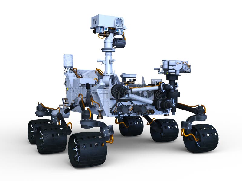 Space rover stock illustration. Illustration of white - 104370014